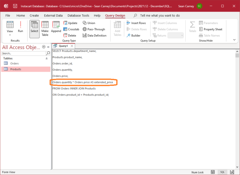 SQL for accounting and finance professionals – Sean Carney